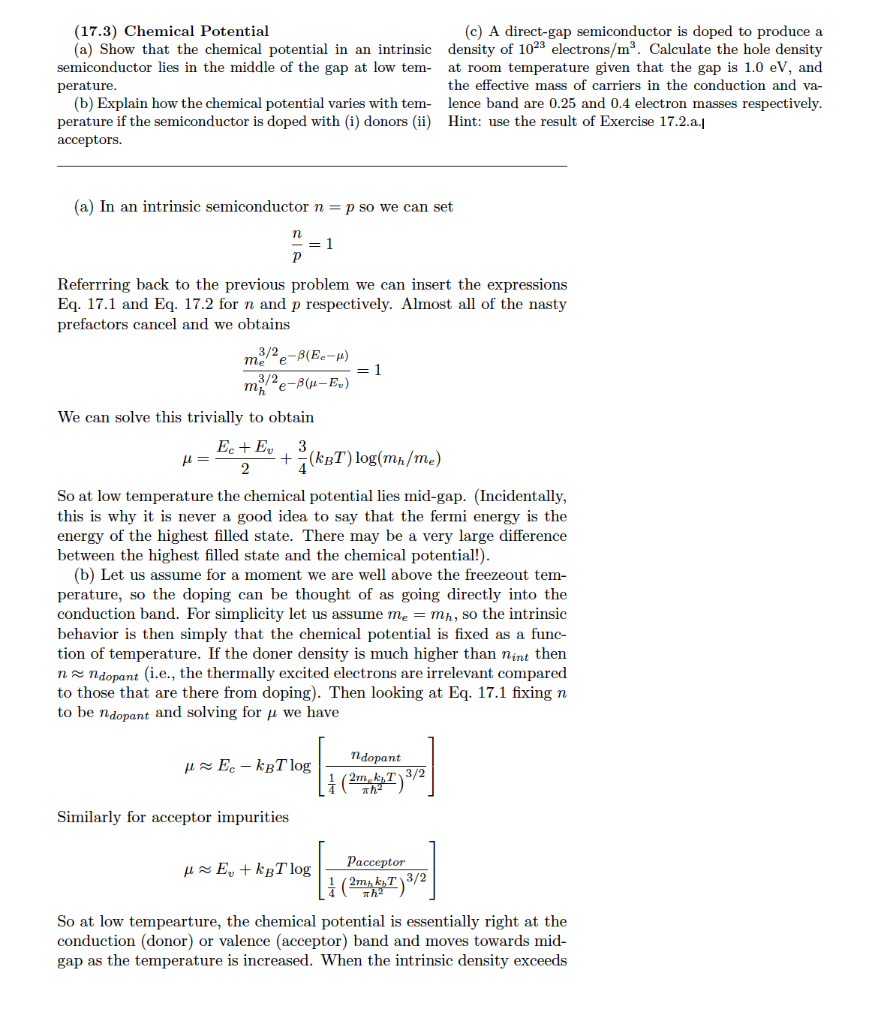 Hello, This is for a solid state physics class. The | Chegg.com