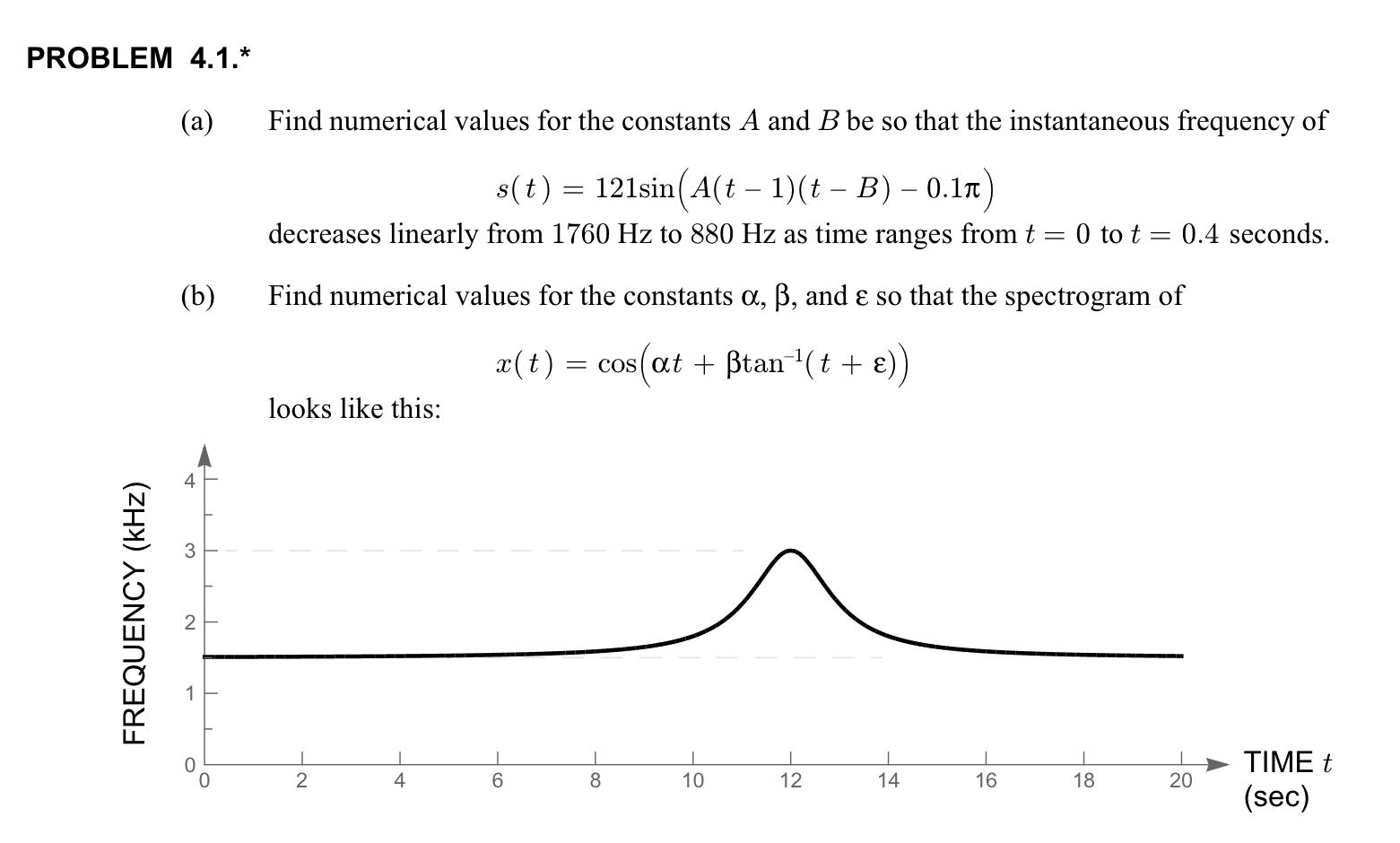 Solved (a) Find numerical values for the constants A and B | Chegg.com