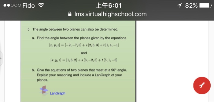 Solved EF6:01 a Ims.virtualhighschool.com ..ooo Fido 82% 5. | Chegg.com