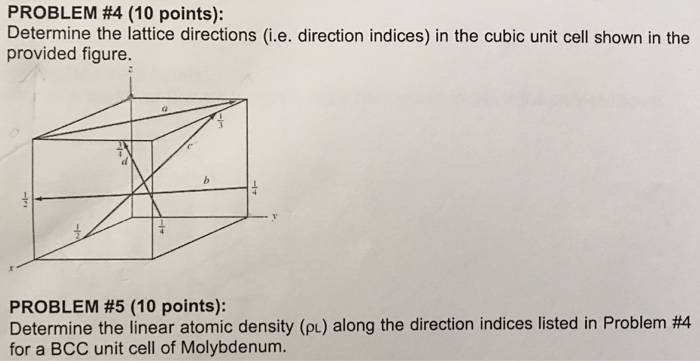 Solved PROBLEM #4 (10 points). Determine the lattice | Chegg.com