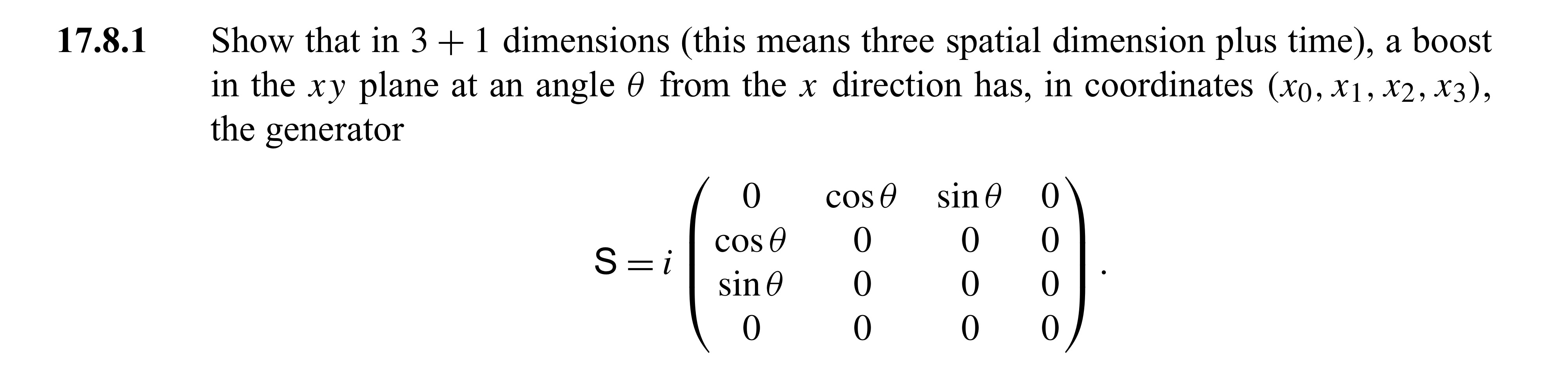 Solved 17.8.1 Show that in 3+1 dimensions (this means three | Chegg.com