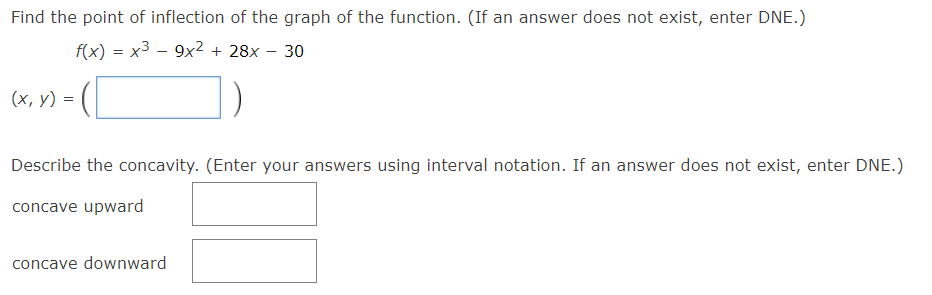 Solved Find the point of inflection of the graph of the | Chegg.com
