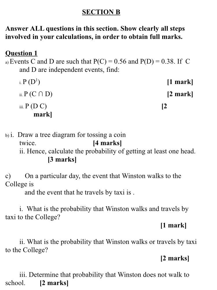 [solved] Answer All Questions In This Section Show Clear