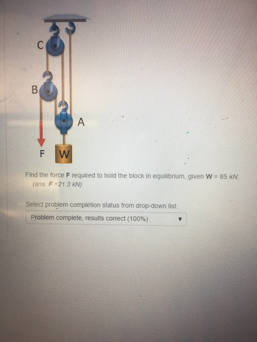 Solved Find the force F required to hold the block in | Chegg.com