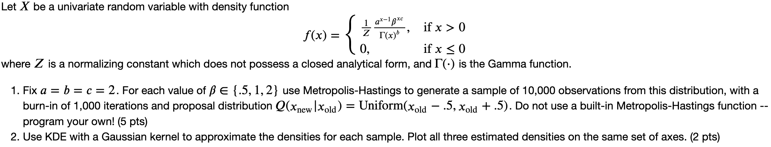 IN > Let X be a univariate random variable with | Chegg.com
