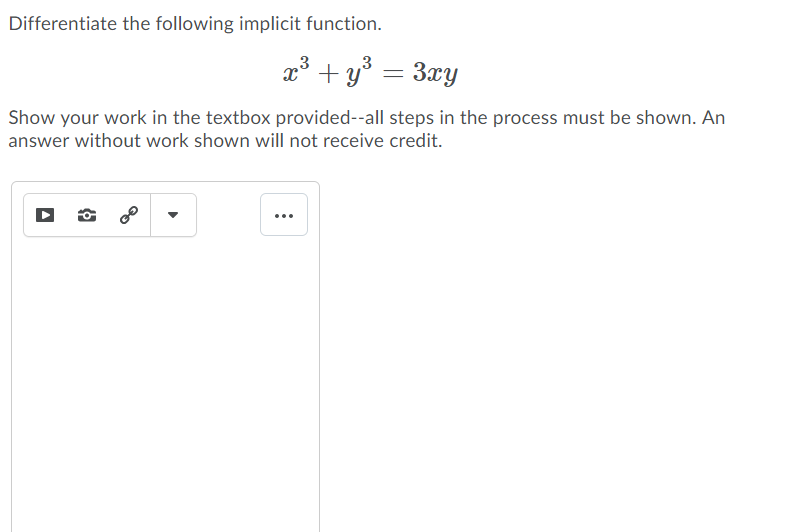 Solved Differentiate the following implicit function. 23 + | Chegg.com