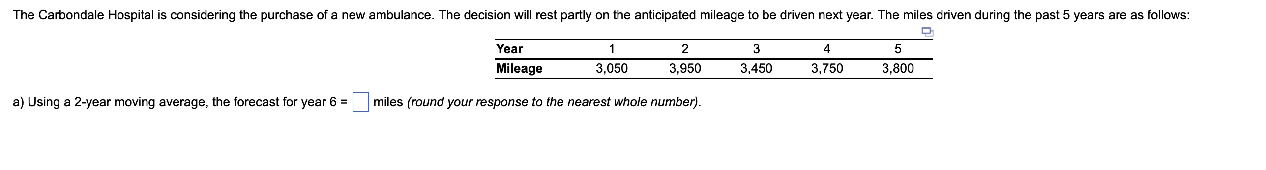 Solved \begin{tabular}{lccccc} \hline Year & 1 & 2 & 3 & 4 & | Chegg.com