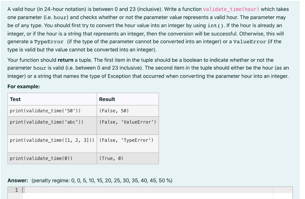 Solved A valid hour (in 24-hour notation) is between 0 and | Chegg.com