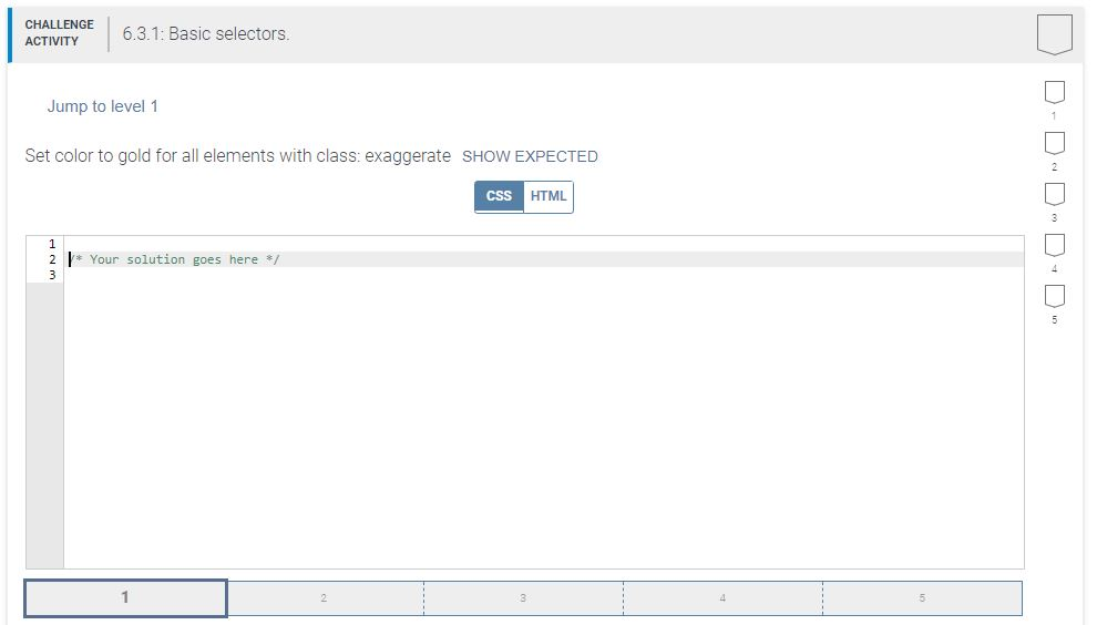 Solved Challenge Activity 6 3 1 Basic Selectors Jump To