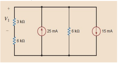 Solved Find V1 and the power of the 15 mA source in the | Chegg.com