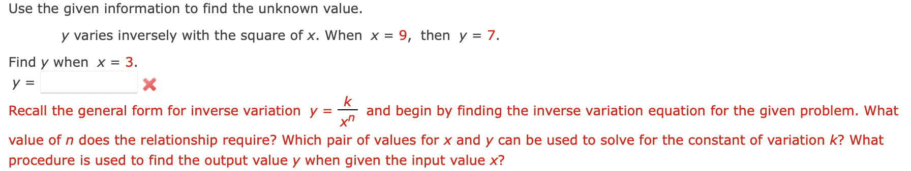 Solved Use the given information to find the unknown value. | Chegg.com