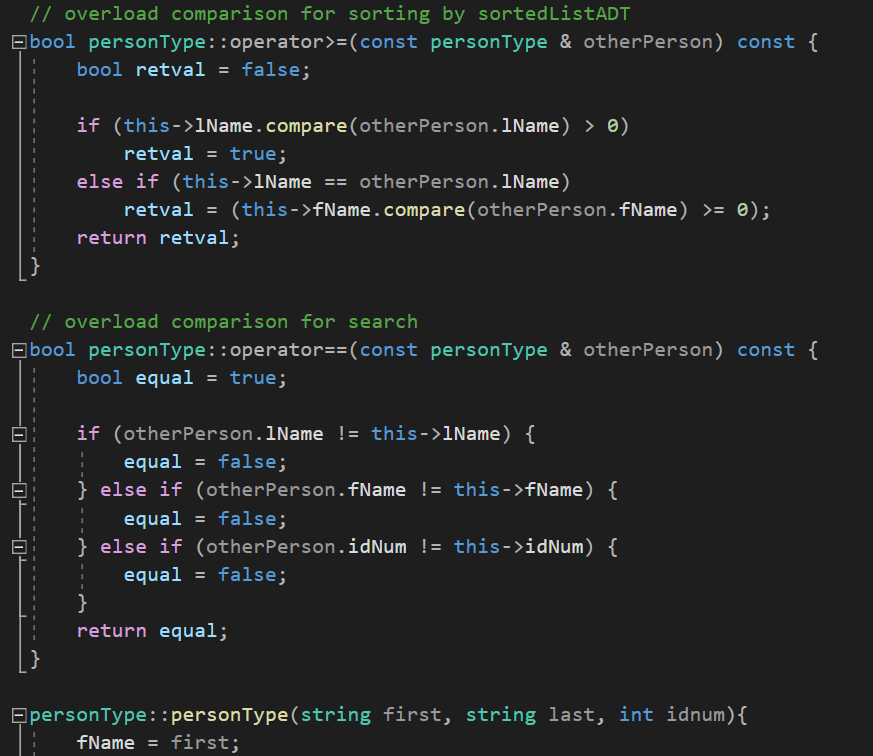 I need help with the code of the implementation file | Chegg.com