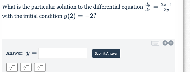 Solved = (1-2) Consider the differential equation de - 2 | Chegg.com