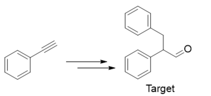 Solved Propose a synthesis for the molecular target | Chegg.com