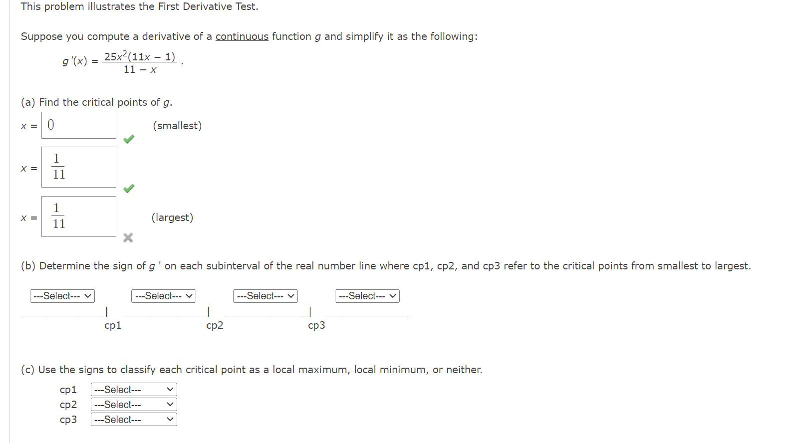 Solved This problem illustrates the First Derivative Test. | Chegg.com