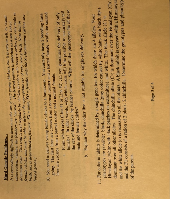 Solved Hard Genetic Problems.. It is exceedingly difficult | Chegg.com