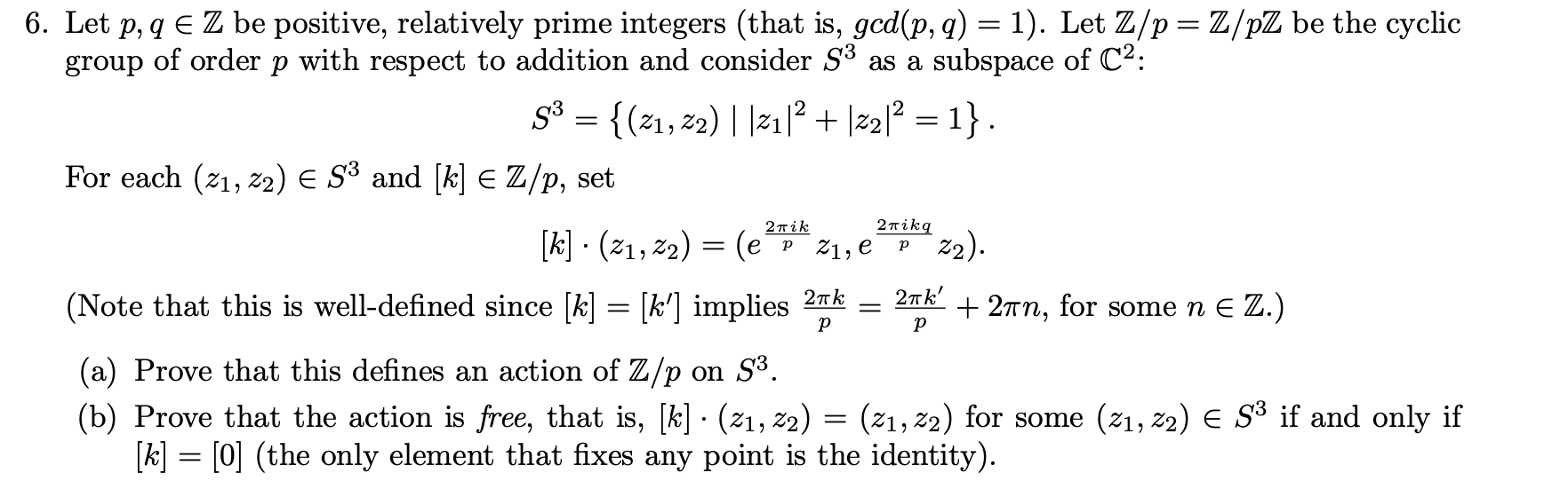 Solved Let p,q∈Z be positive, relatively prime integers | Chegg.com