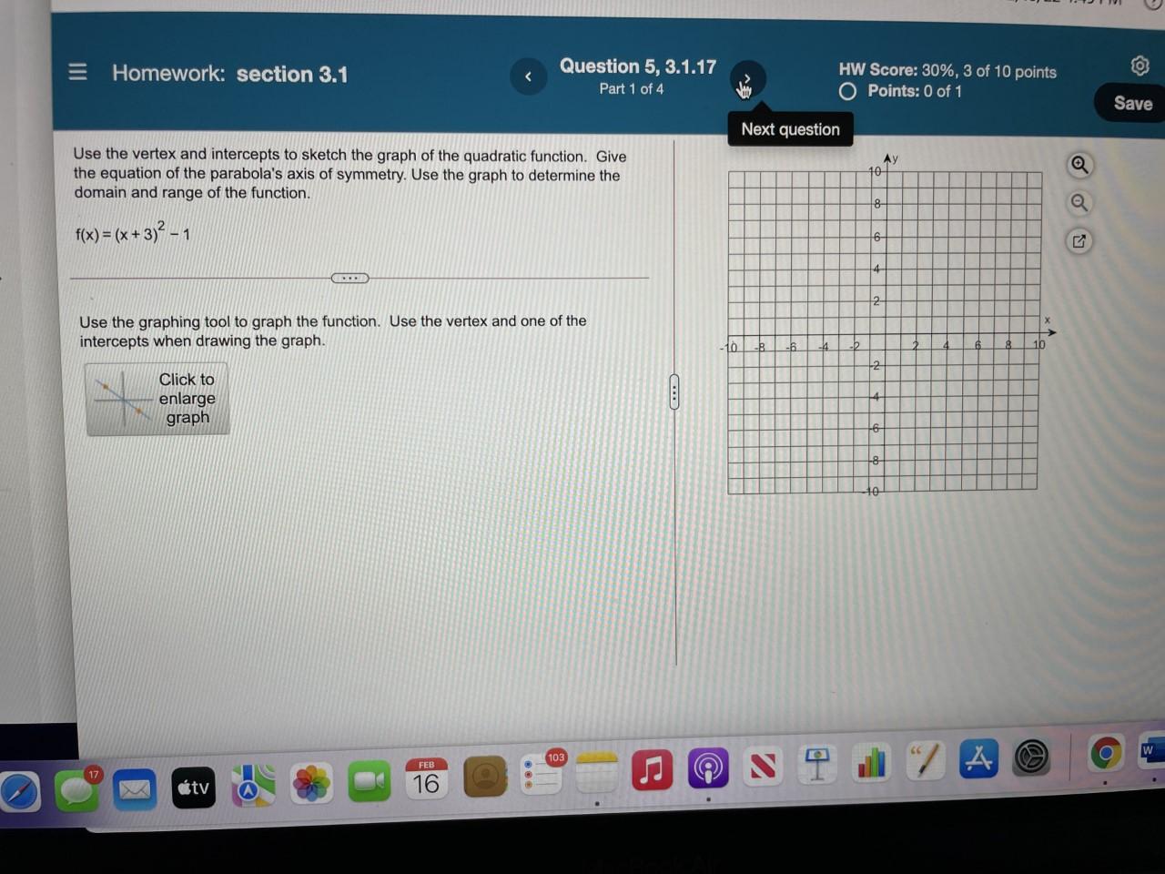 Solved Homework Section 3 1 Question 5 3 1 17 Part 1 Of