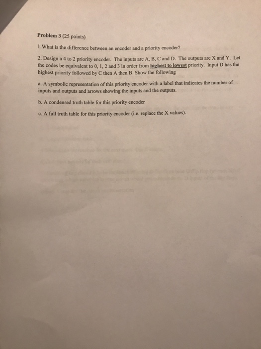 Solved Problem 3 (25 points) 1.What is the difference | Chegg.com