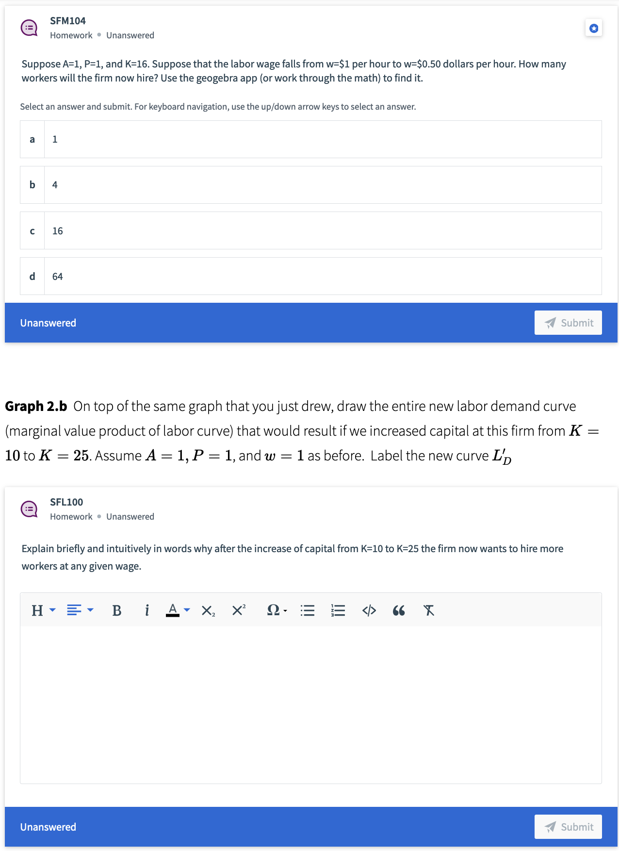 Two-factor Production Technology Consider a constant | Chegg.com