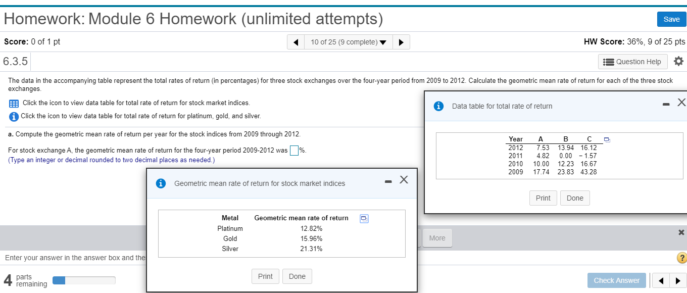 Solved Homework Module 6 Homework Unlimited Attempts Save