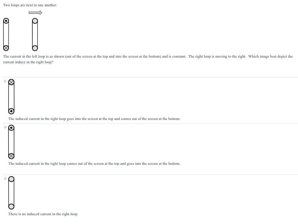 Solved Two loops are next to one another The current in the | Chegg.com