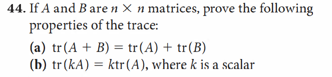 Solved 44. If A and B are n×n matrices, prove the following | Chegg.com