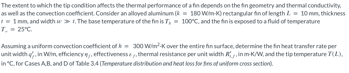 Solved The extent to which the tip condition affects the | Chegg.com