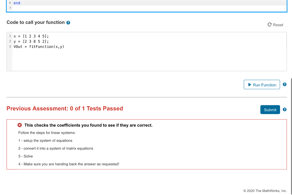 Solved Learning Check 2 Matlab Coding Polynomials My 8884
