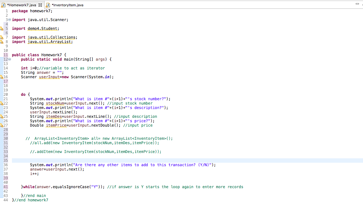 Solved O Assignment: Create a Java class named InventoryItem | Chegg.com