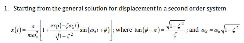 Solved You need to find the normalized rise time T T rn n r | Chegg.com