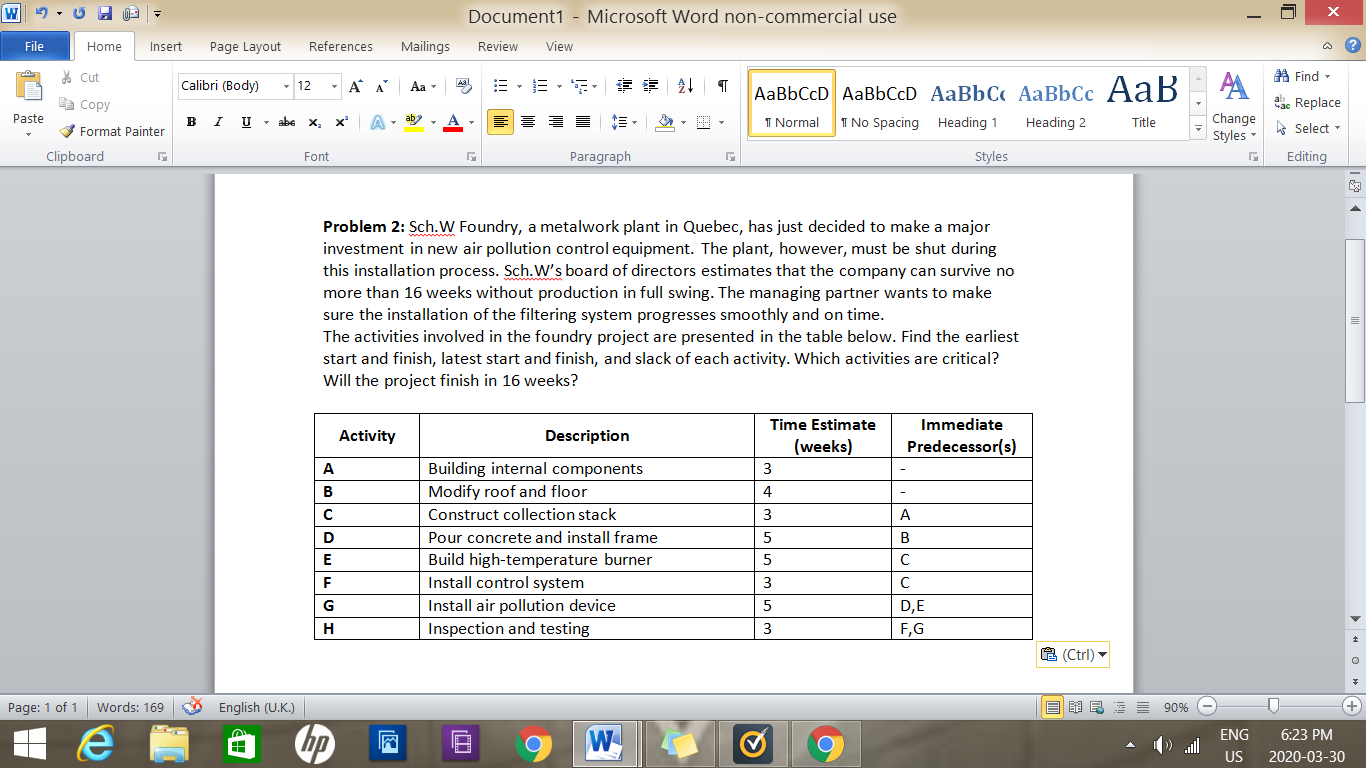 Solved х Document1 - Microsoft Word non-commercial use | Chegg.com