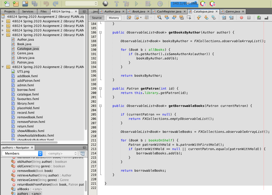 APPLICATIONS PROGRAMMING: topics (Java) --> OO | Chegg.com