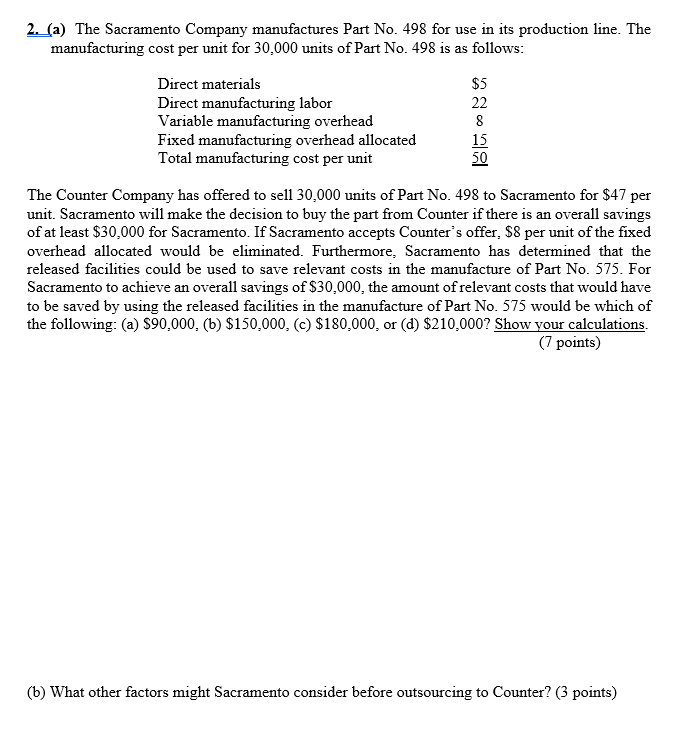 Solved Using incremental analysis determine whether LN | Chegg.com