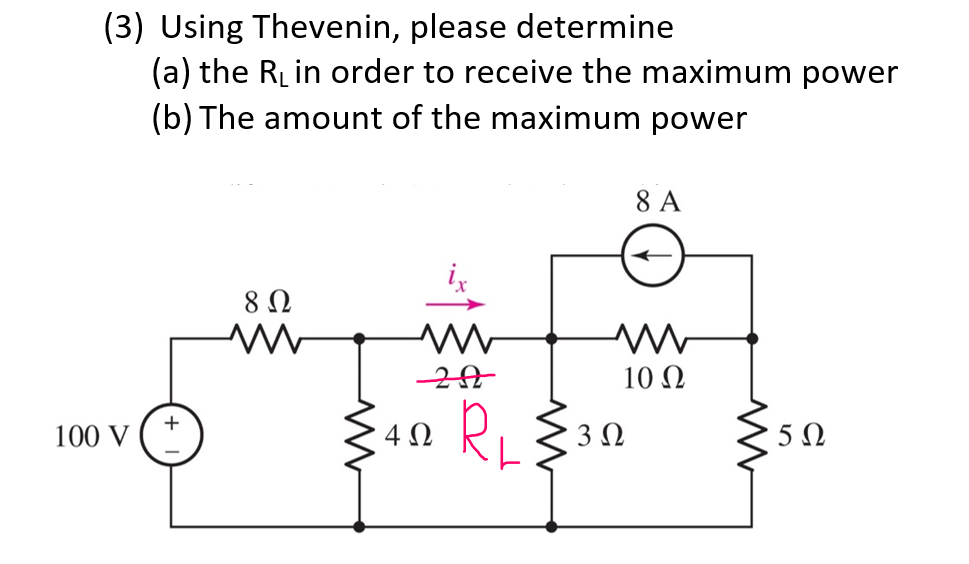 Solved (1) Using Thevenin Theorem, please find l. BAM OBA 42 | Chegg.com