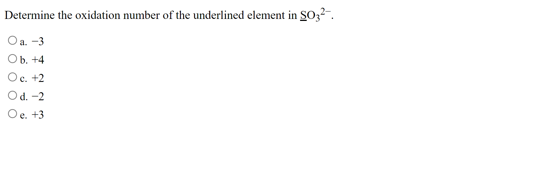 Solved Determine the oxidation number of the underlined | Chegg.com