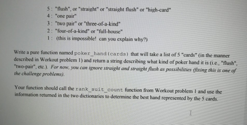 Construct A Pure Function Named Rank Suit Count