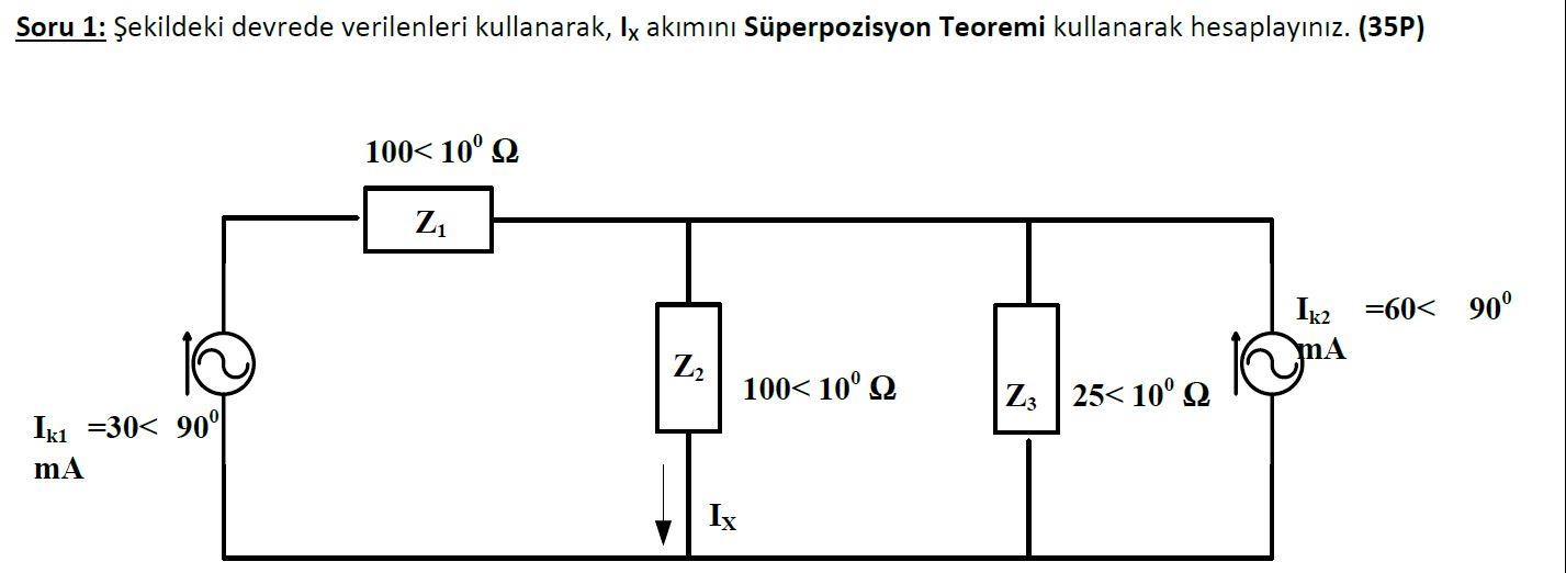Solved Calculate The Current Ix Using The Superposition