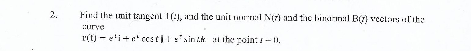 Solved Find the unit tangent T(t), and the unit normal N(t) | Chegg.com