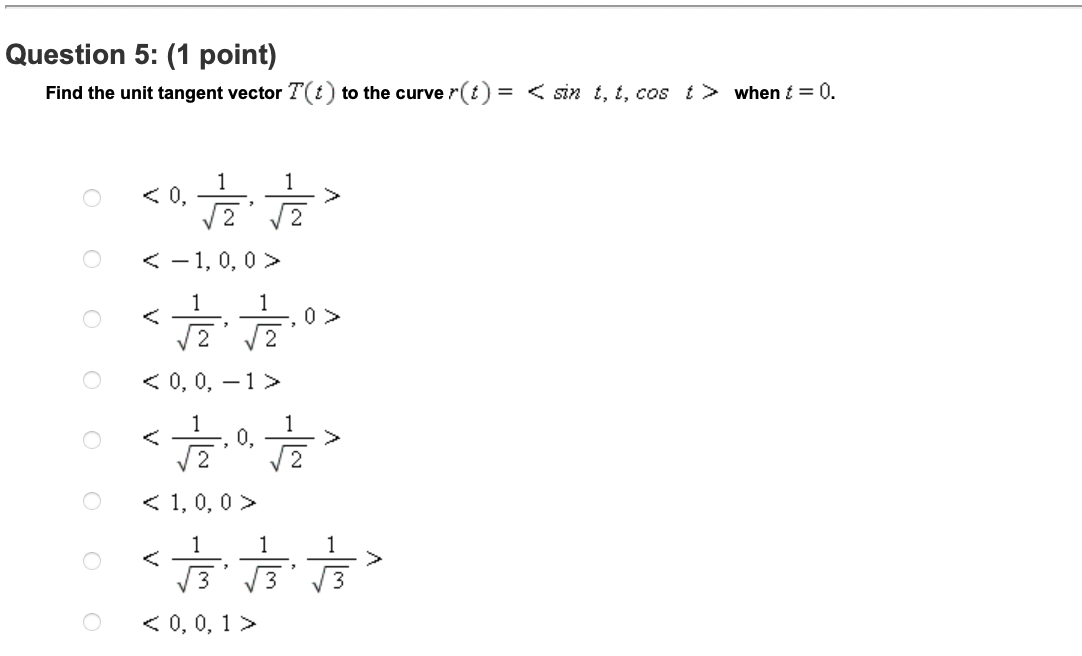 Solved Find the unit tangent vector T(t) to the curve | Chegg.com