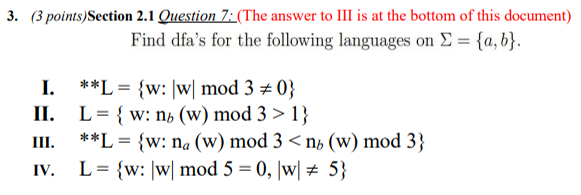 Solved (3 ﻿points)Section 2.1 ﻿Question 7 ﻿: (The answer to | Chegg.com