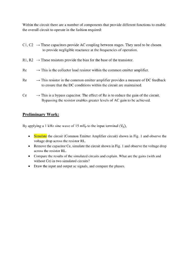 Solved please do Preliminary Work and simulate step by step | Chegg.com