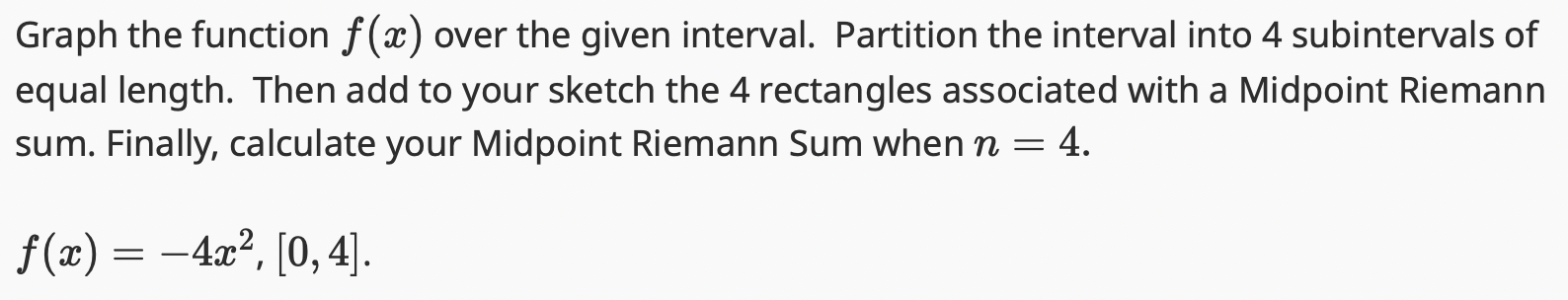 Solved Graph the function f(x) over the given interval. | Chegg.com