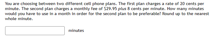 Solved You are choosing between two different cell phone | Chegg.com