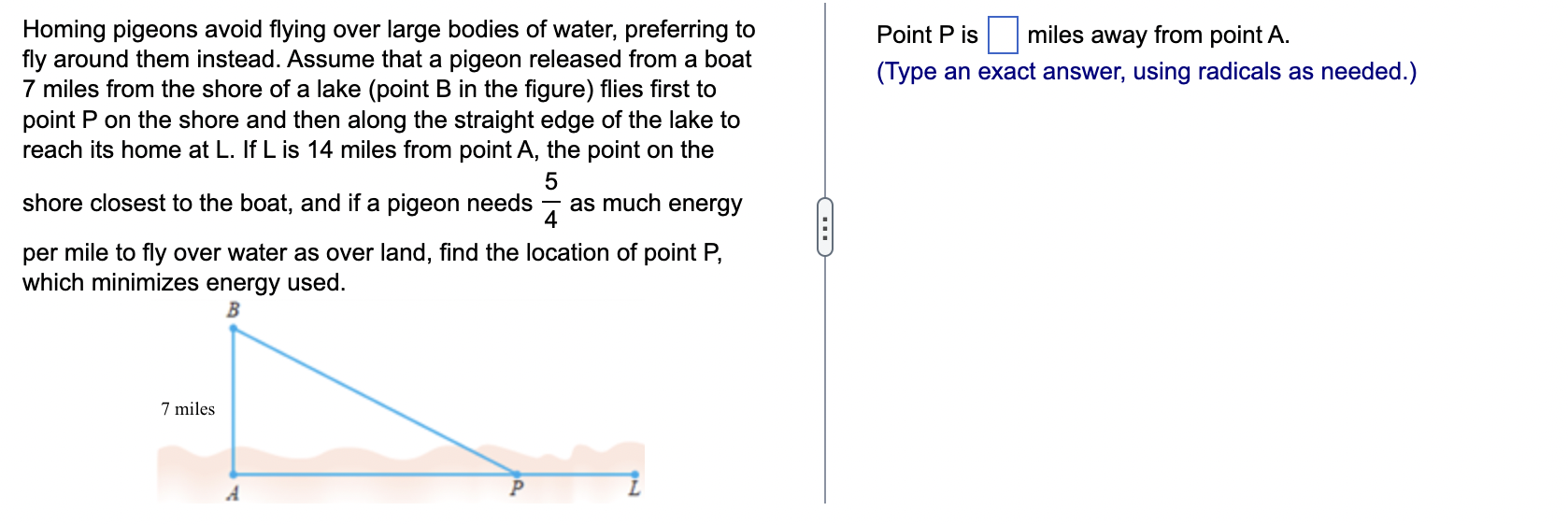Solved Homing pigeons avoid flying over large bodies of | Chegg.com