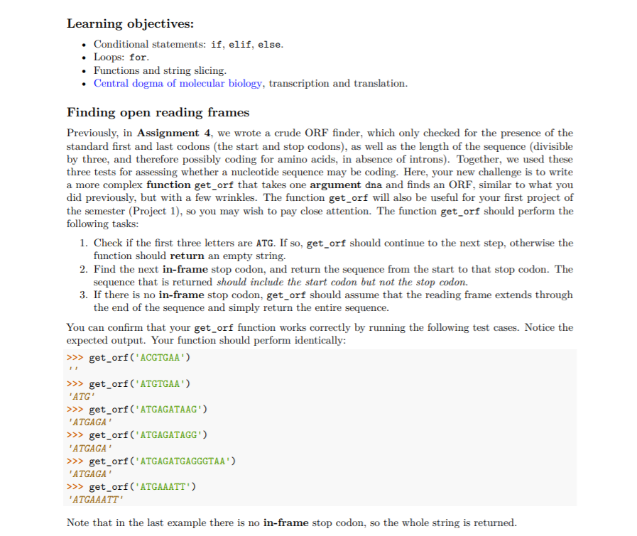 Learning objectives: . Conditional statements: if, | Chegg.com