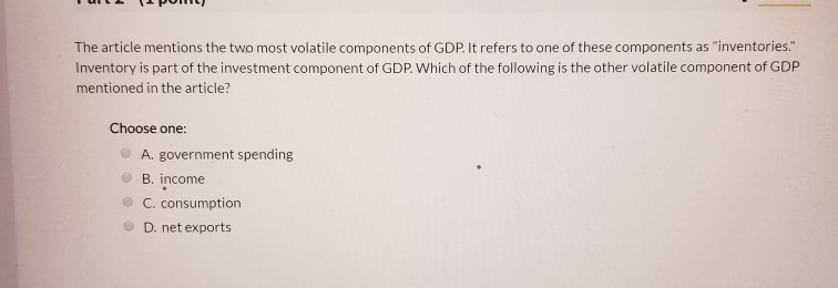 Solved Part 1 (1 point) See Hint Which of the following are | Chegg.com