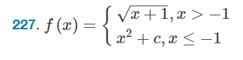 Solved Determine the value of c such that the function | Chegg.com