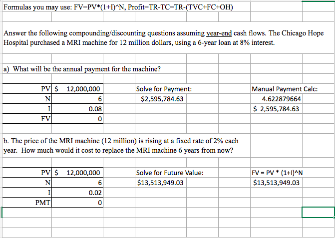 Solved Formulas you may use: FV=PV*(1+1)^N, | Chegg.com