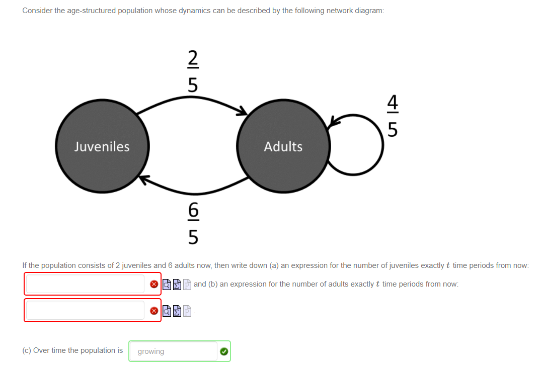 Solved Consider The Age Structured Population Whose Dynamics